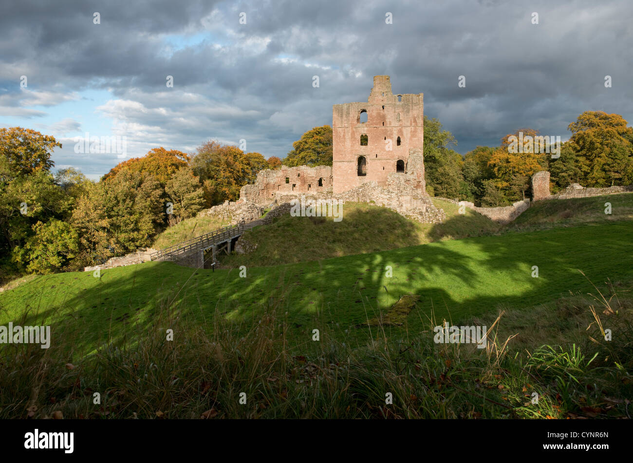 Norham Castle in the border country of Northern England Stock Photo - Alamy