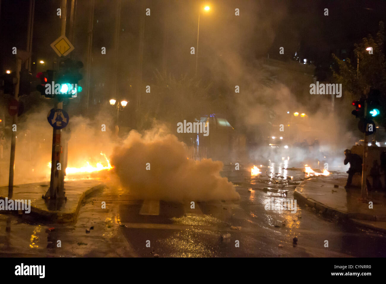 Tear Gas Smoke High Resolution Stock Photography and Images - Alamy