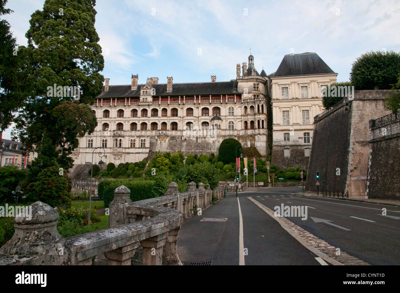 The Royal Château de Blois in the Loire Valley, in France, located in ...