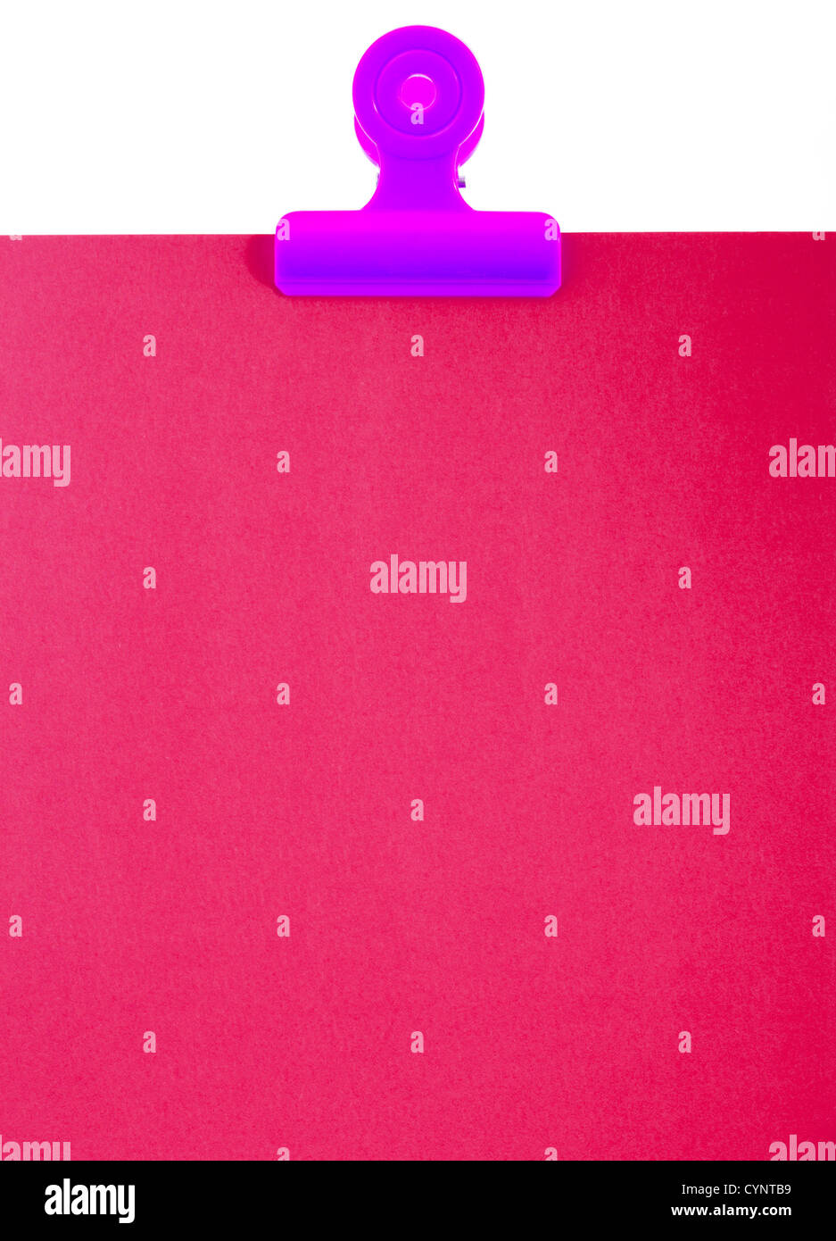 Blank Red Clipboard For A Message Or Notice Stock Photo - Alamy