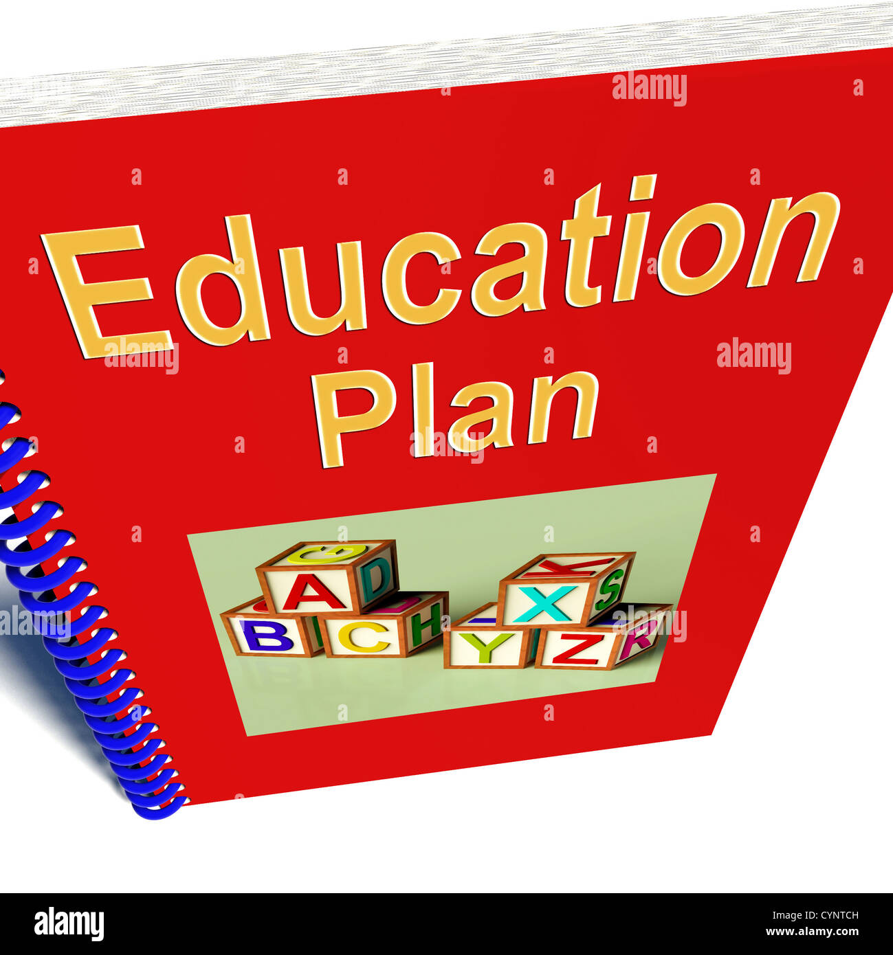 Education Plan Shows Learning Strategy And Development Stock Photo - Alamy