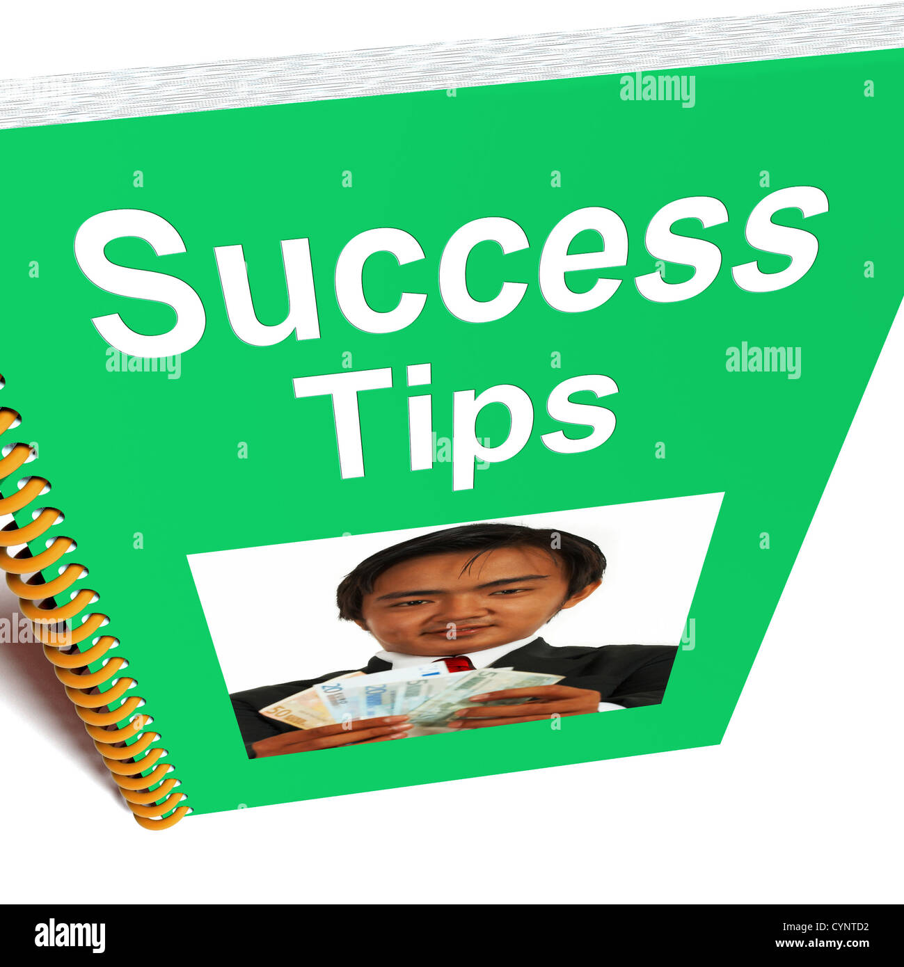 Success Tips Book Shows Wealth And Achievements Stock Photo - Alamy