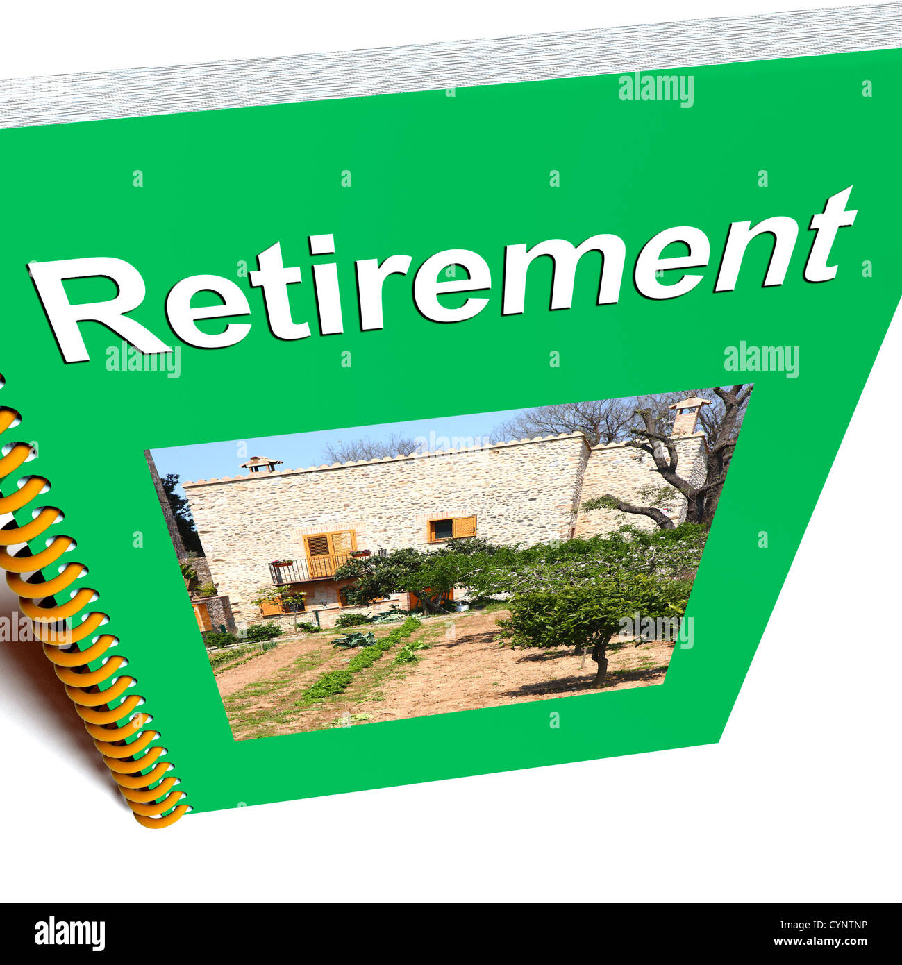 Retirement Book Showing Advice For Pensioners Stock Photo - Alamy