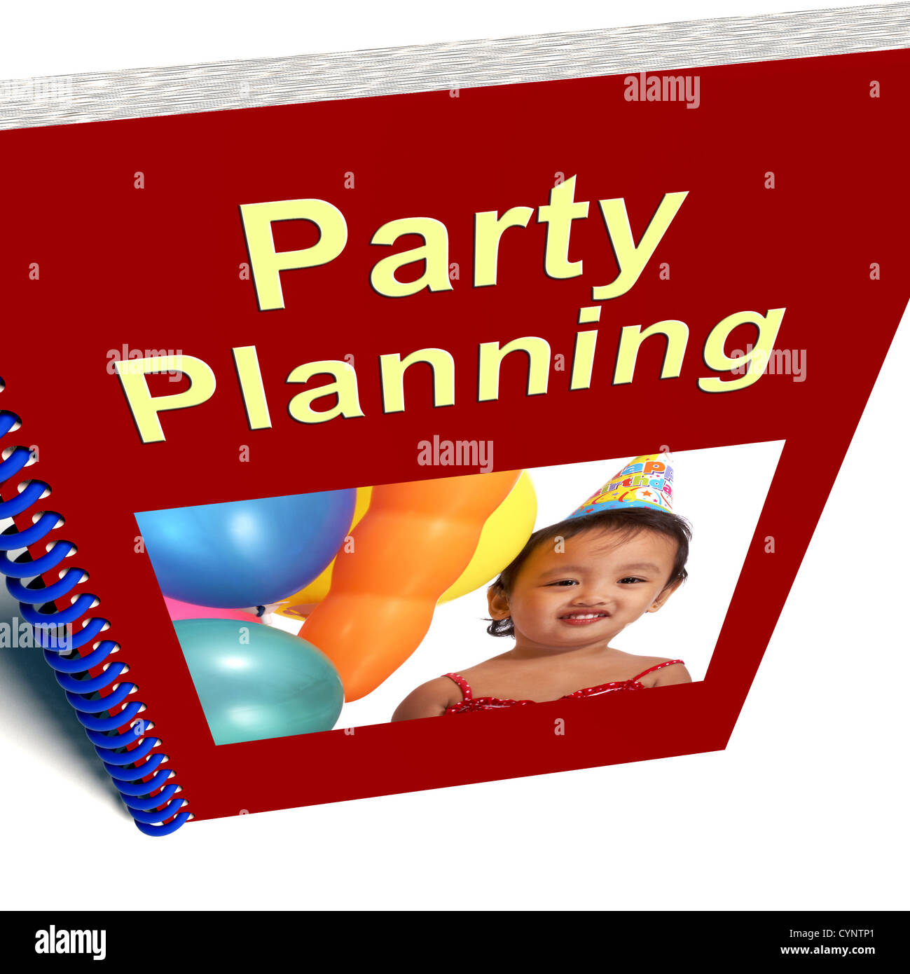 Party Planning Book Showing Celebration Organization Stock Photo - Alamy