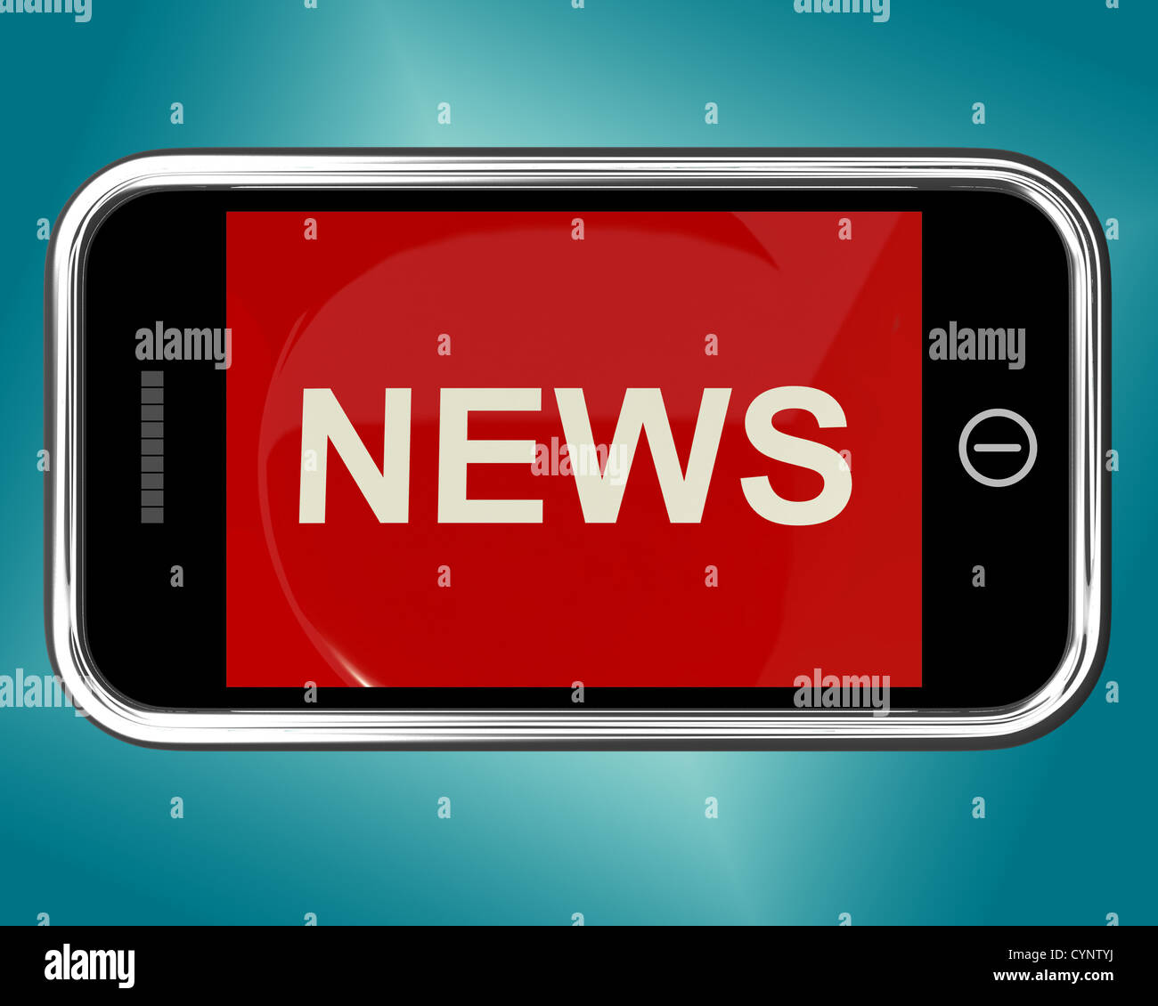 News Headline On A Mobile For Online Information Or Media Stock Photo ...