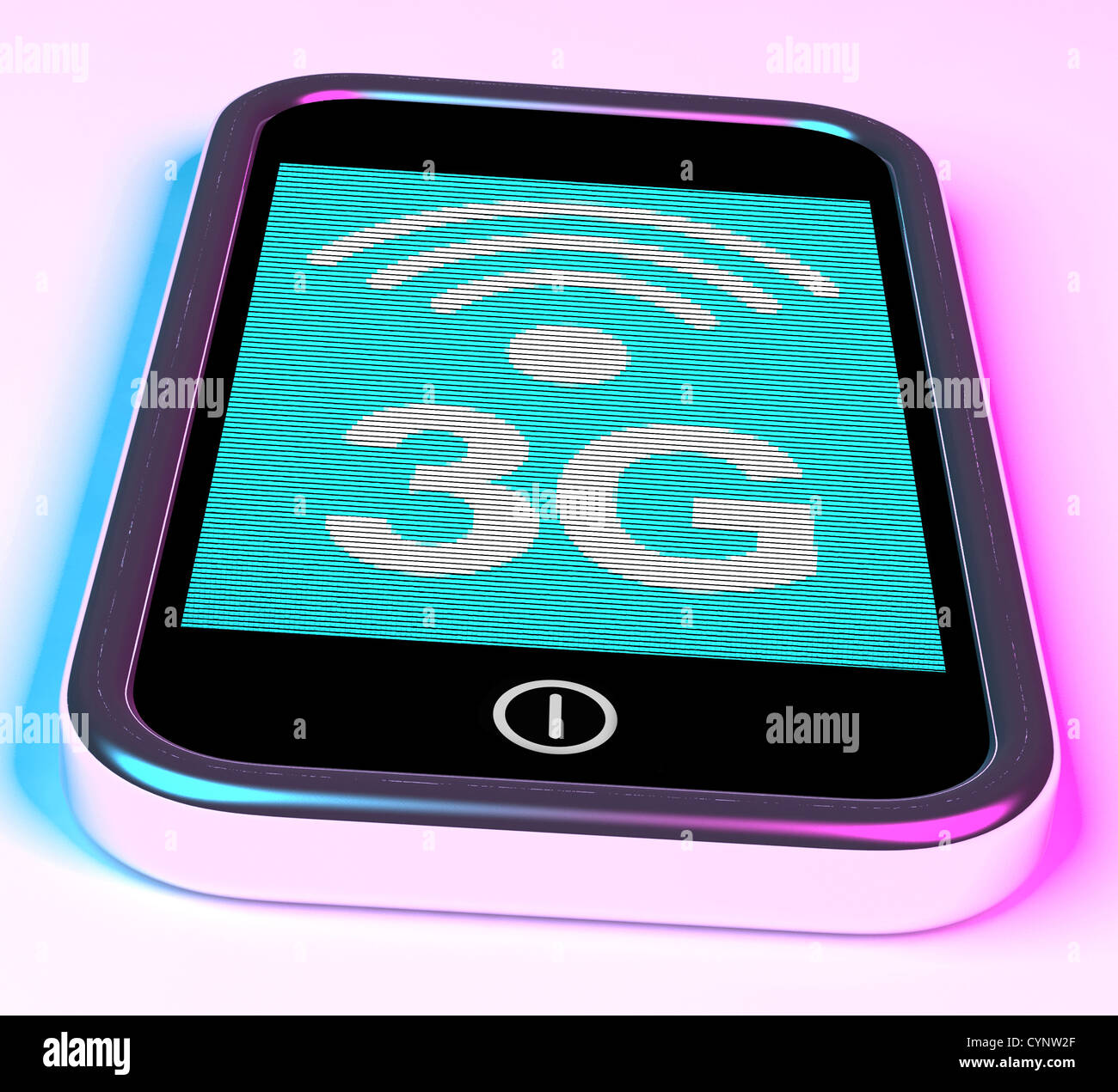 3g Internet Connected On A Mobile Smartphone Stock Photo - Alamy