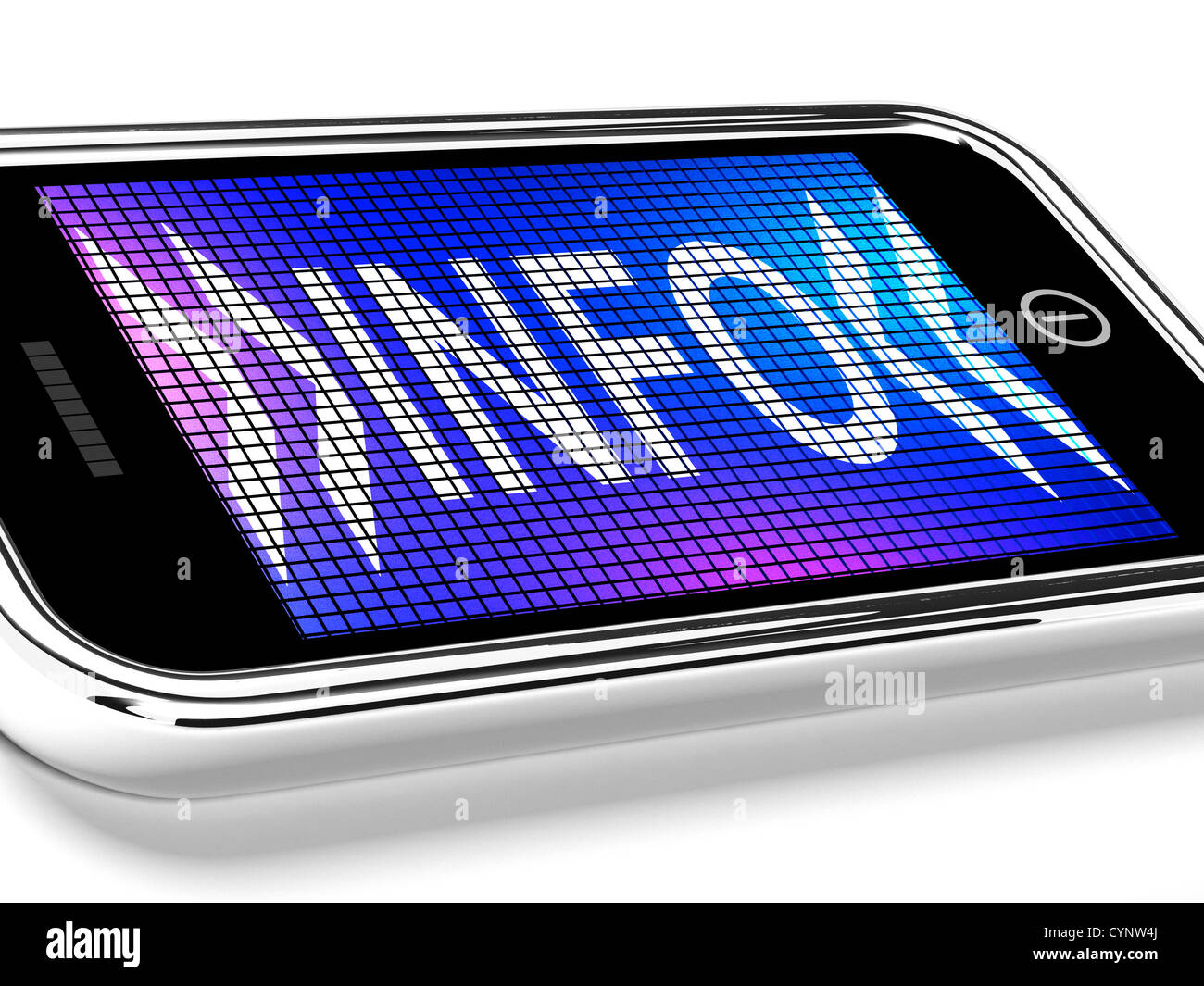 Info On A Mobile Screen As Symbol For Information Stock Photo - Alamy