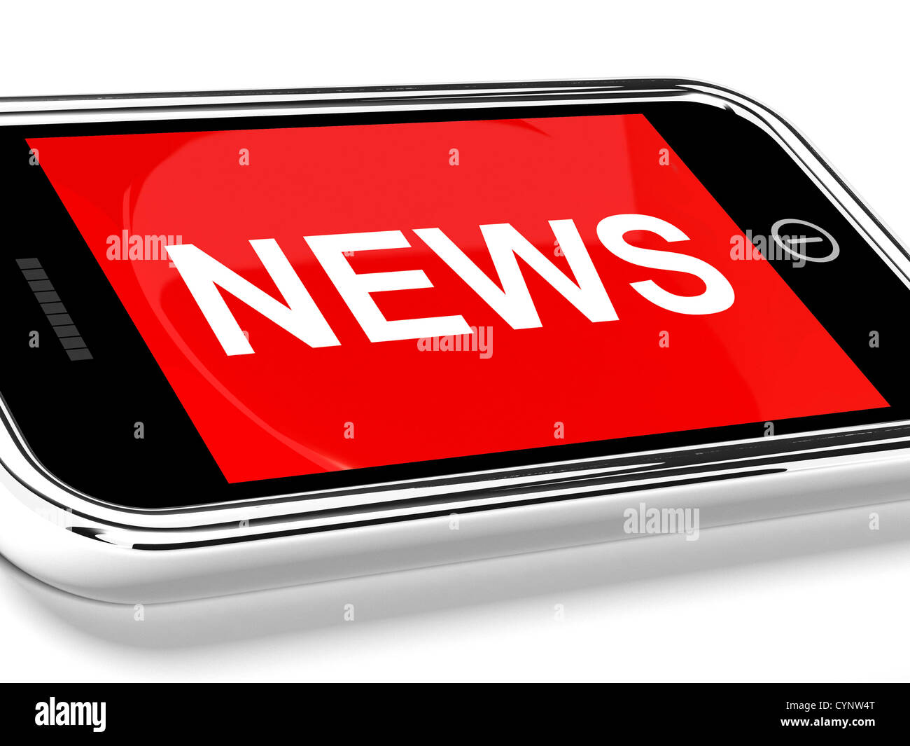 News Headline On A Mobile Phone For Online Information Or Media Stock ...