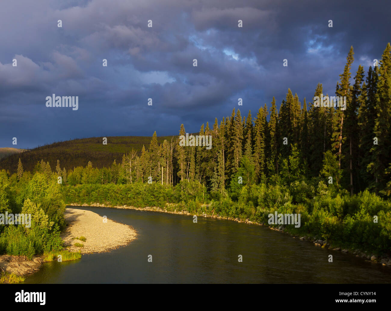river in tundra on Alaska Stock Photo - Alamy