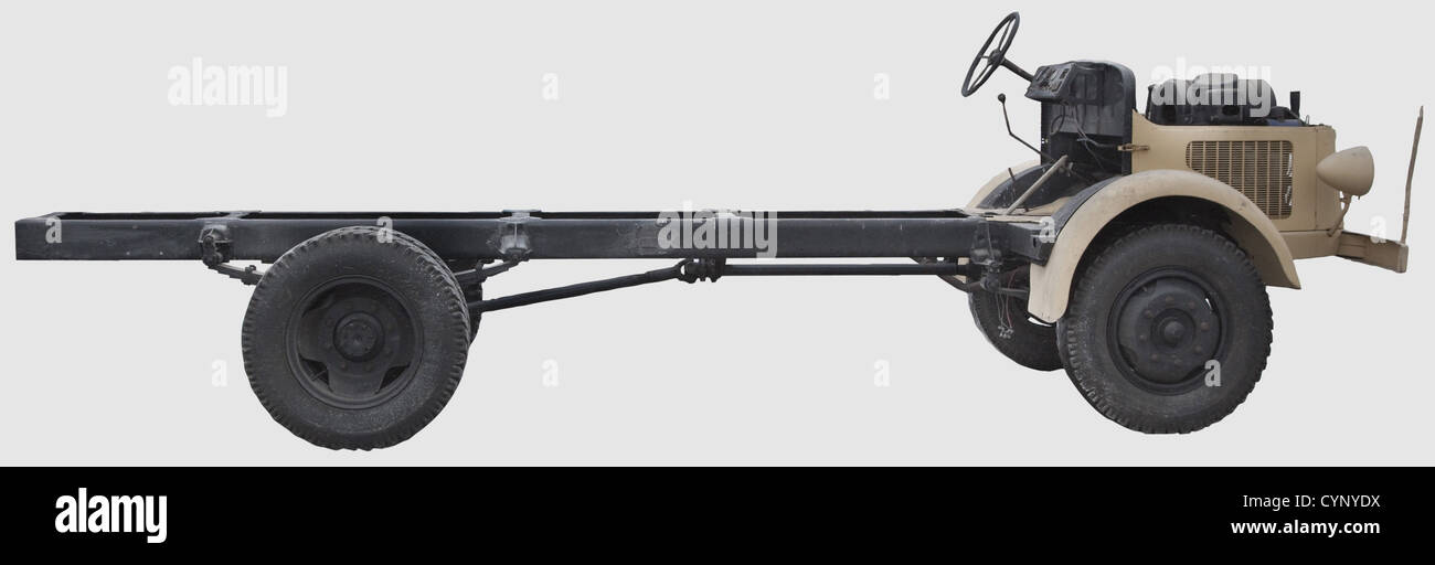 A Steyr type 370 4 x 2 chassis, This chassis and the matching driver's ...