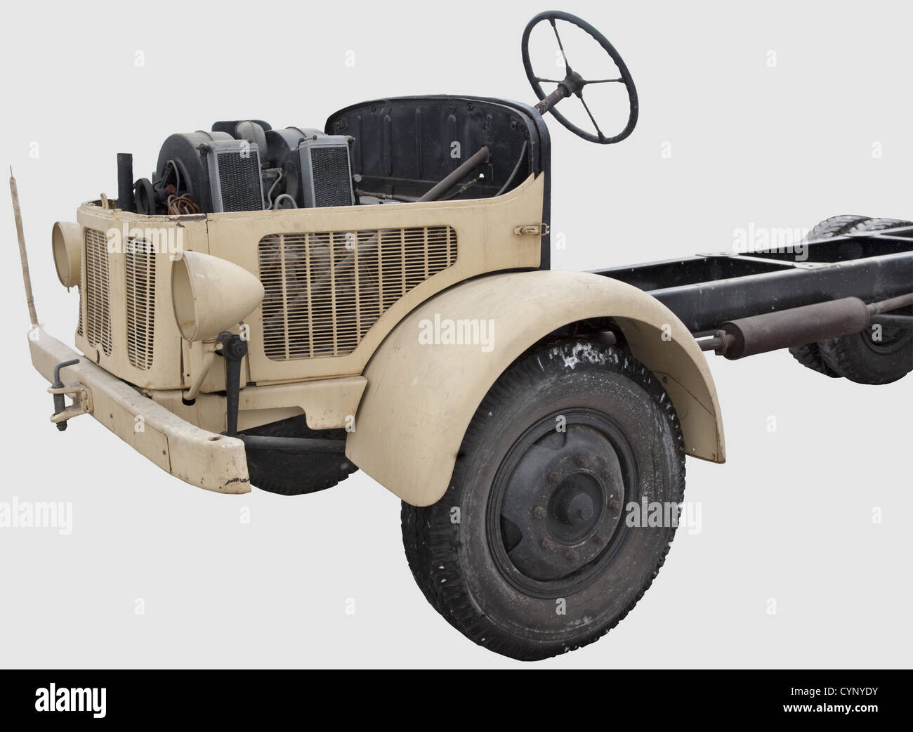 A Steyr type 370 4 x 2 chassis, This chassis and the matching driver's ...