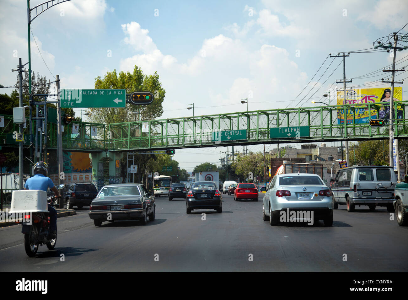 Eje Central Freeway in Mexico City - through Jamaica Neighborhood ...