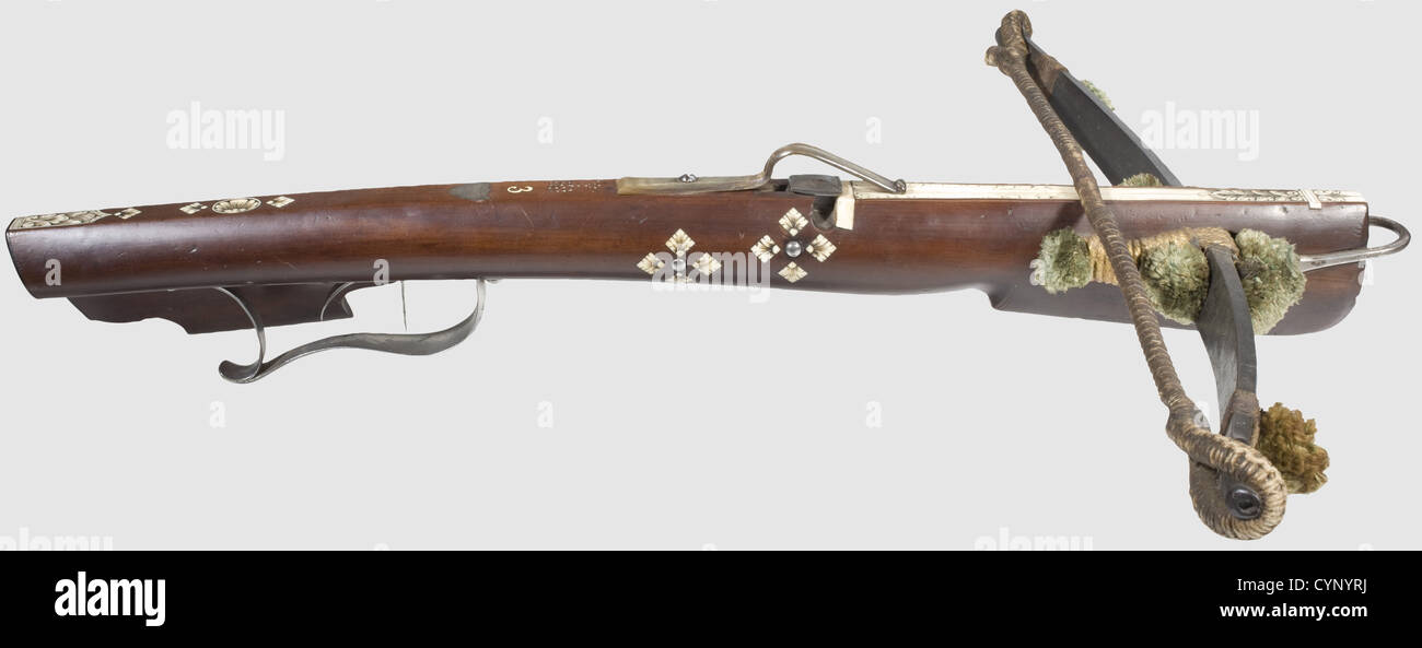 A German hunting/sporting crossbow,presumably Saxony,circa 1730 ...