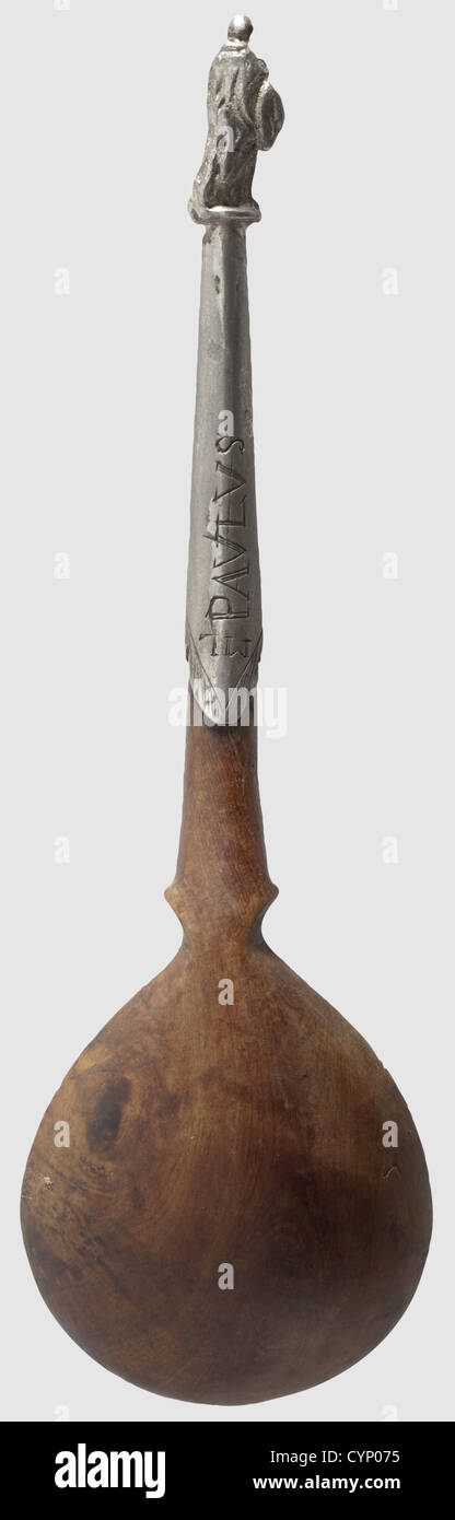 An apostle spoon, South German or Swiss, circa 1600. Delicately carved ...