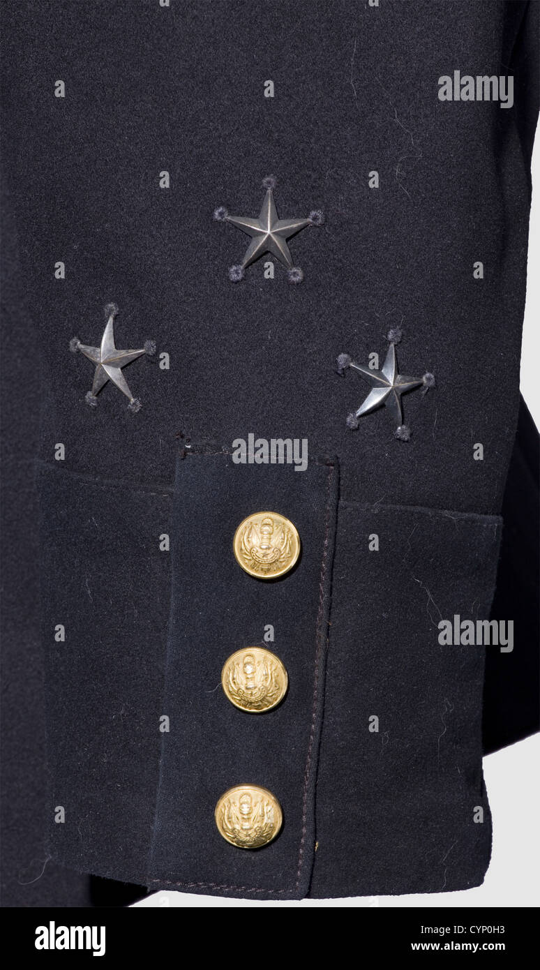 Gold epaulette loops nine gilt generals buttons reverse six hi-res ...