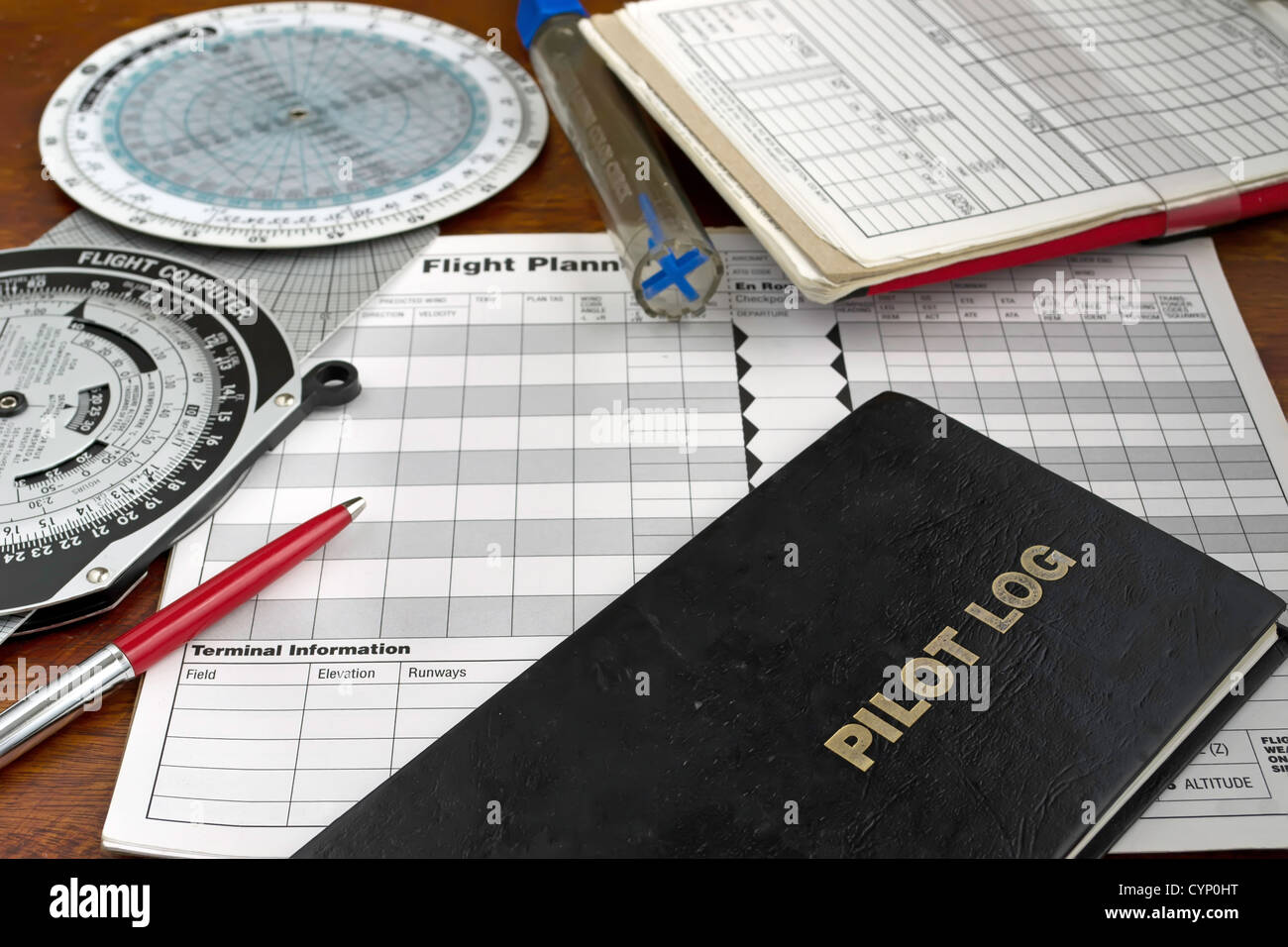 Flight log book hi-res stock photography and images - Alamy