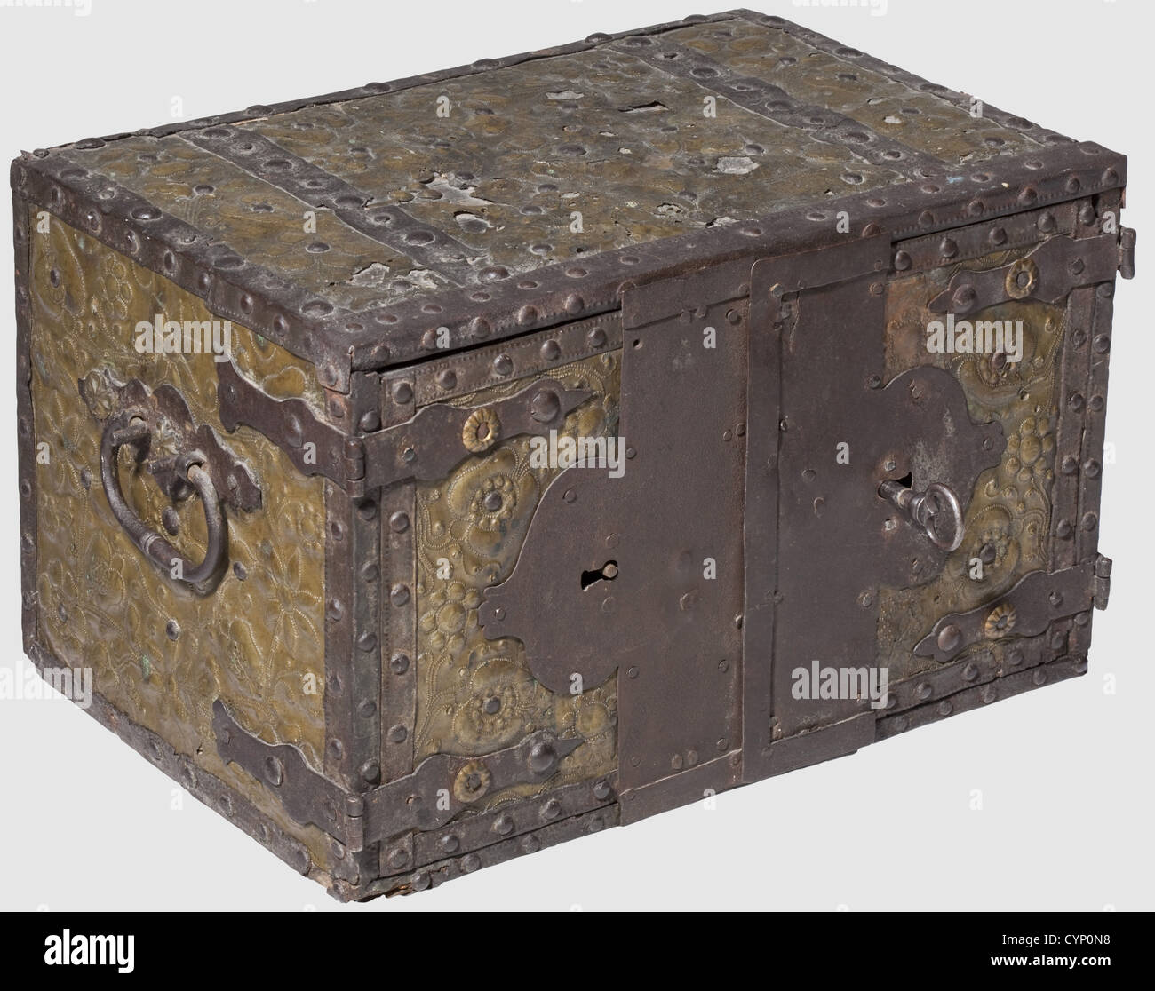 A cabinet case with hidden compartments,North German circa 1700 ...