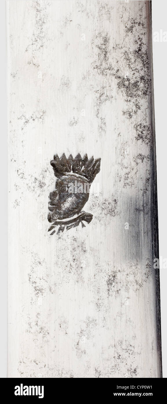 A broadsword for officers,early 18th century. Old(ca. 1650)straight ...