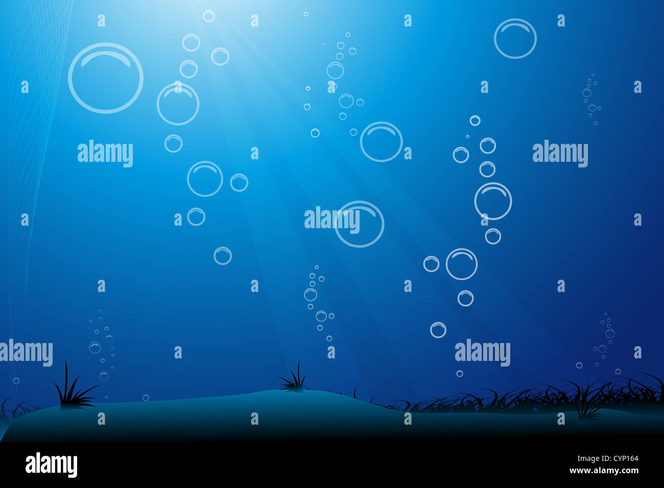 illustration of water bubbles on white background Stock Photo - Alamy