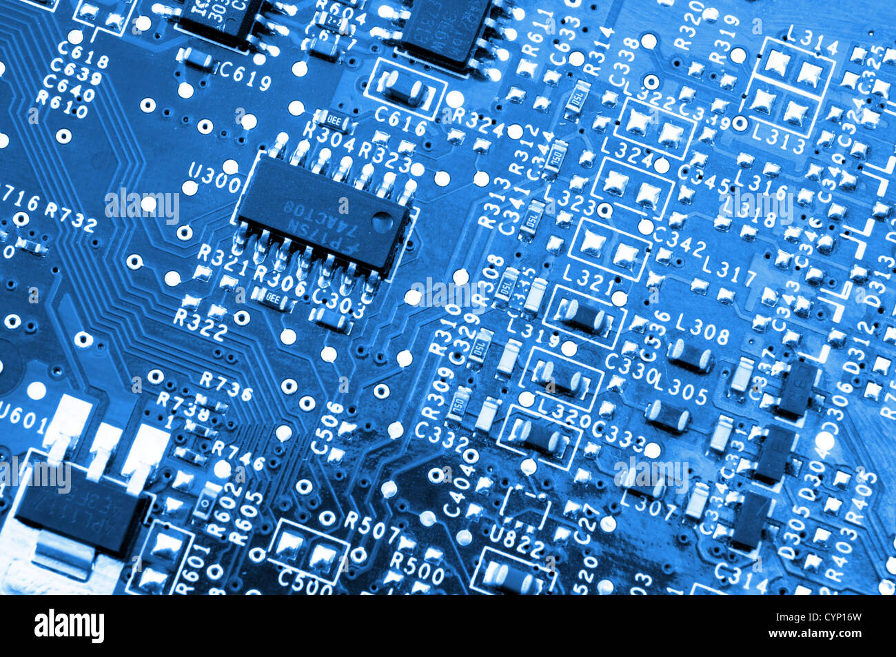 computer board and processor hardware electronic background Stock Photo ...