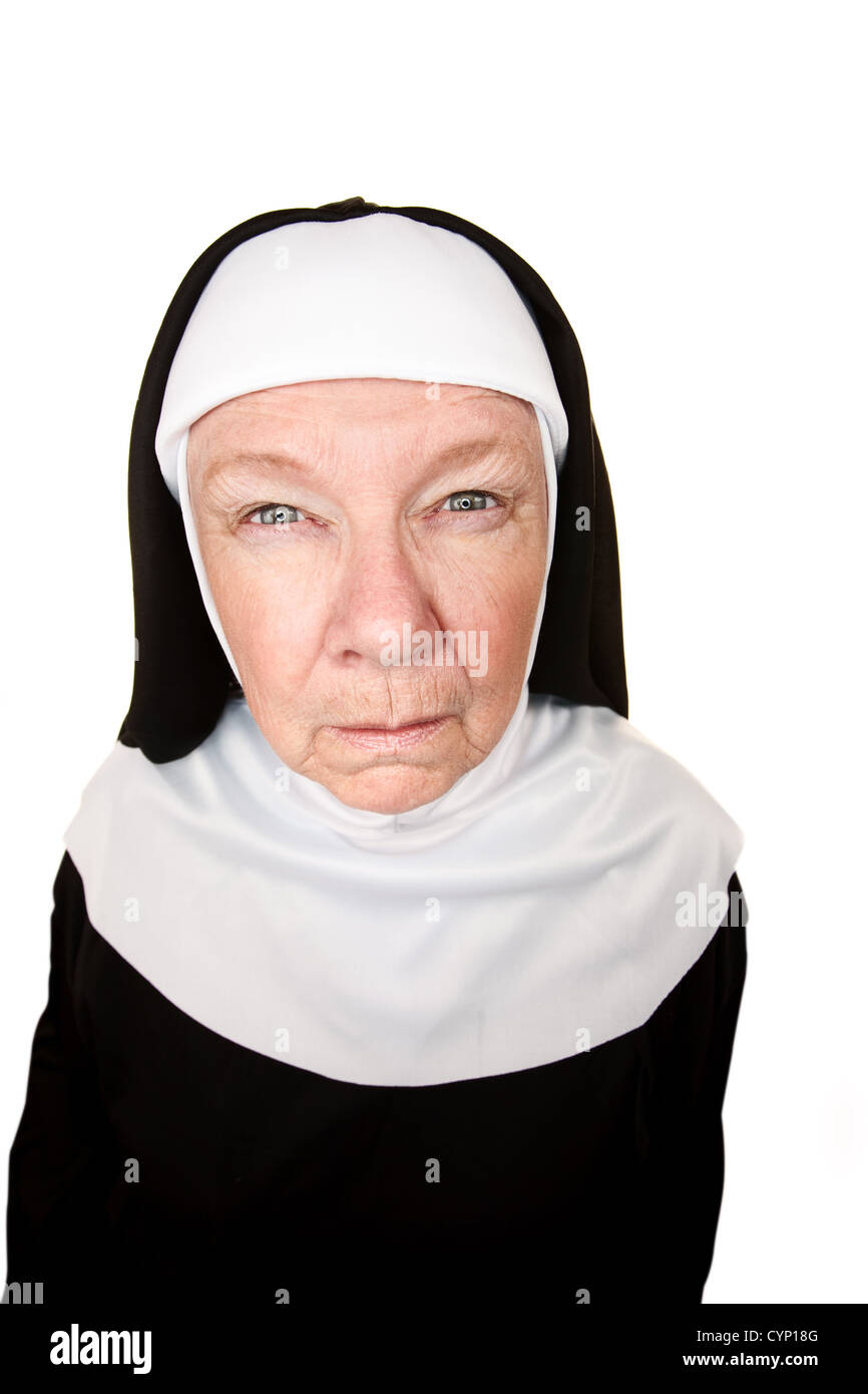 Angry nun hi-res stock photography and images - Alamy