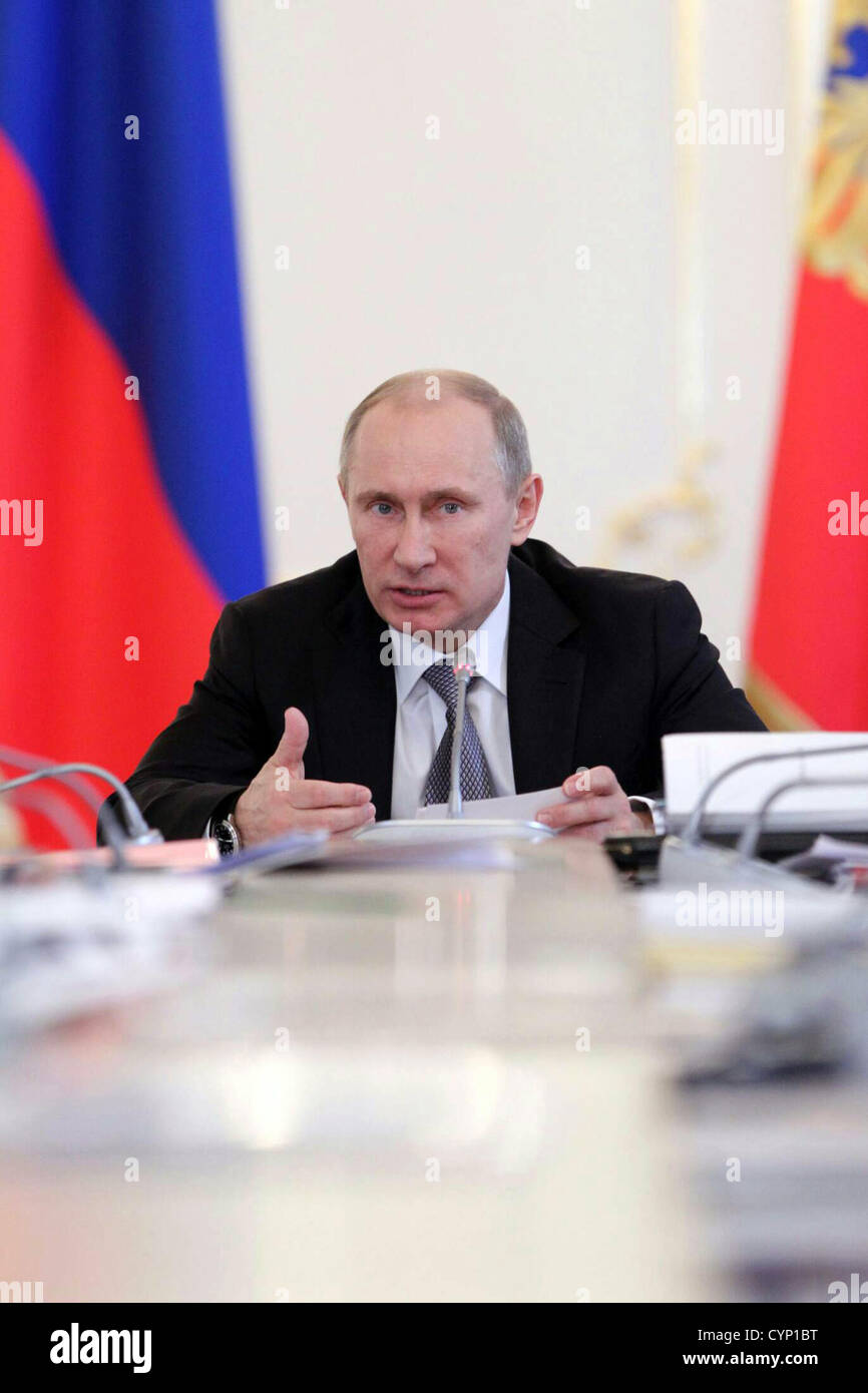 Nov. 6, 2012 - Russia - November 06,2012. Pictured: Russia's President ...