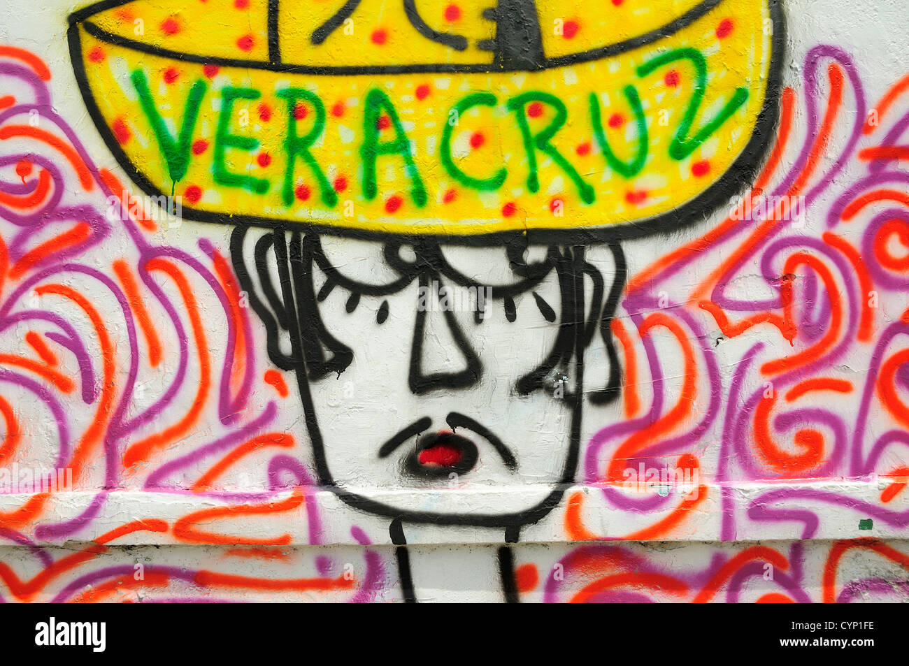 Street art detail. Hispanic Latin America Latino Stock Photo - Alamy