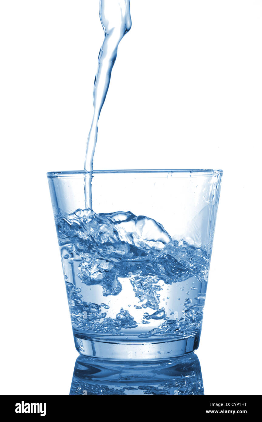 glass of water beverage showing healthy lifestyle Stock Photo - Alamy