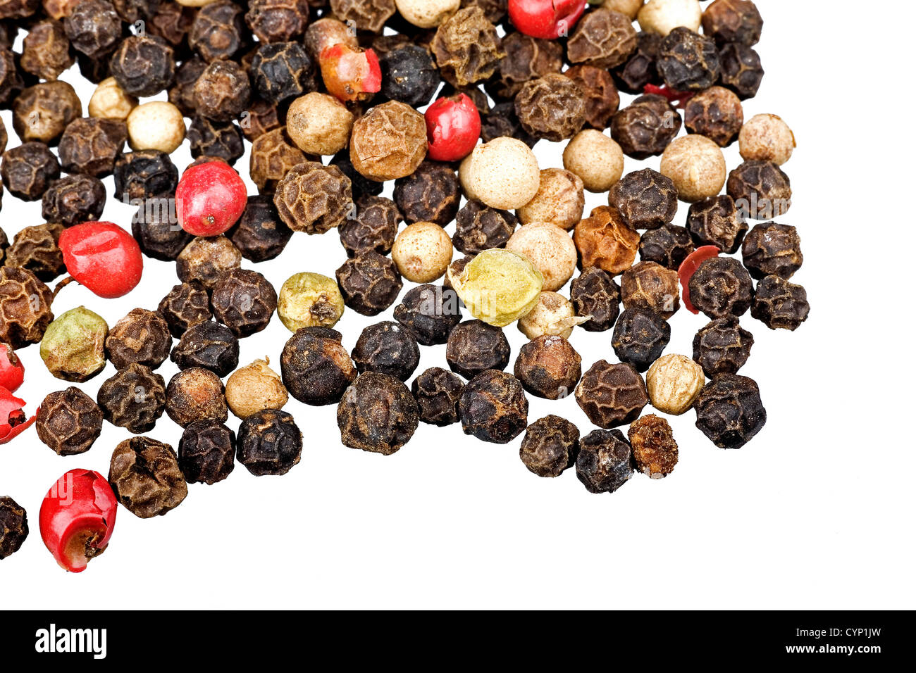 pepper closeup isolated on white Stock Photo - Alamy
