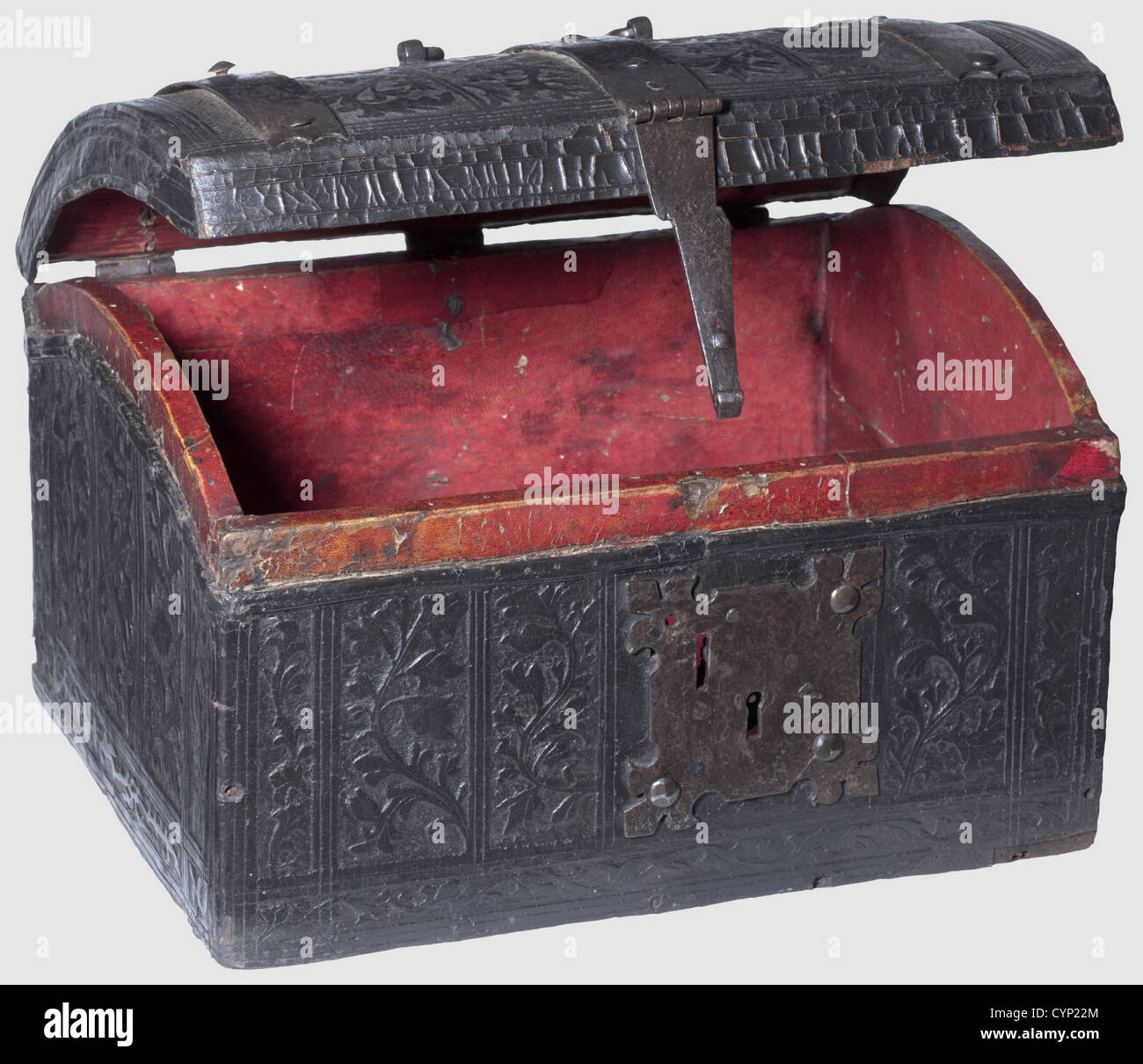 A French leather-coated casket,1st half of the 16th century ...
