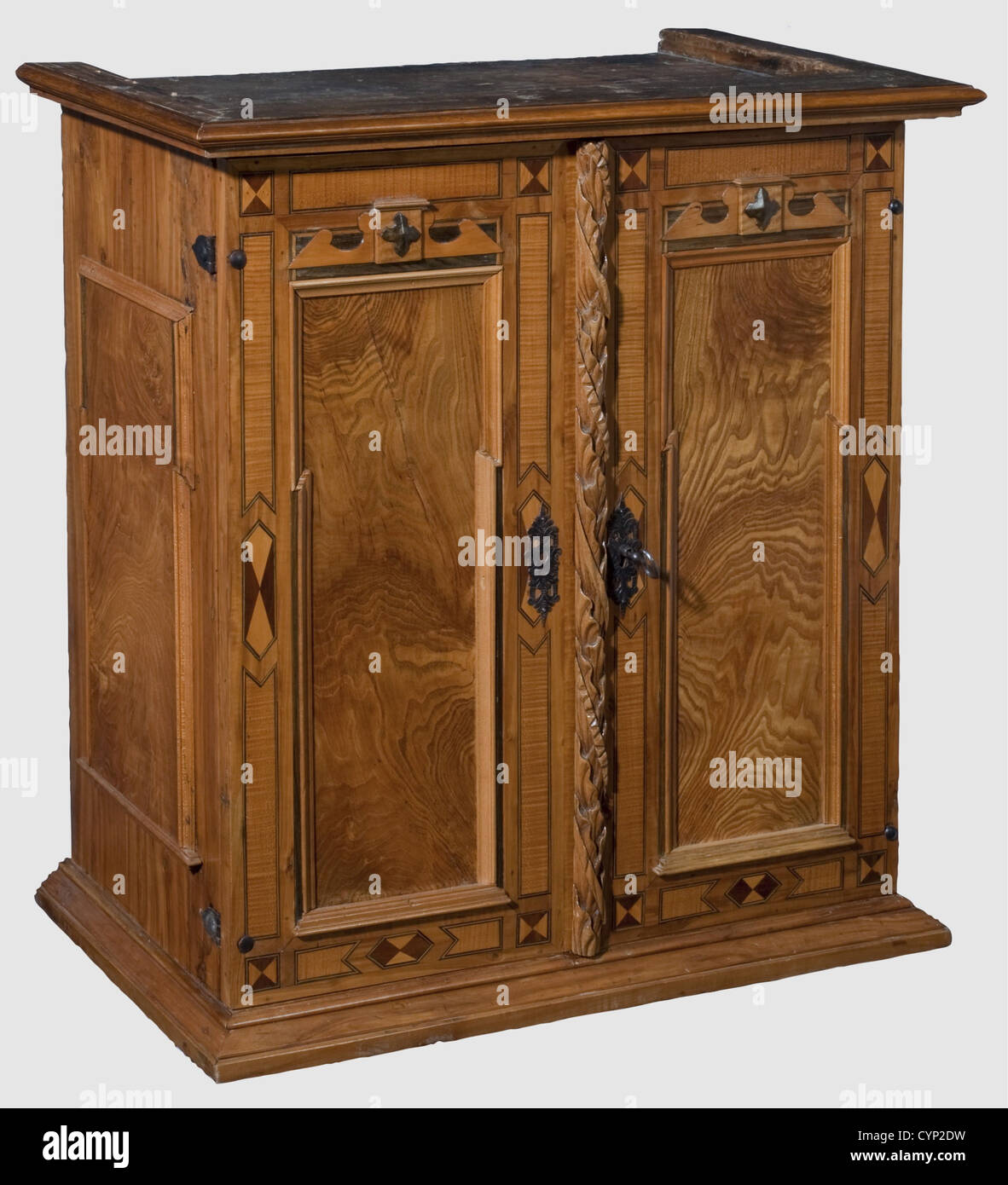 A South German cabinet with ruin marble,1st half of the 17th century ...