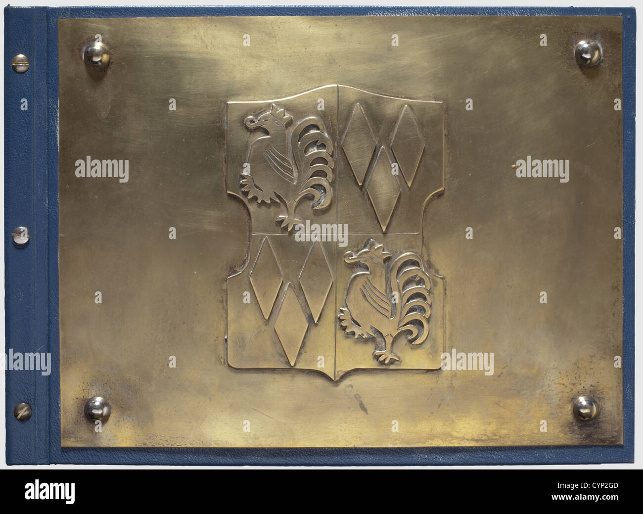 A photo album,a present to Navy Captain Patzig of the armoured cruiser ...