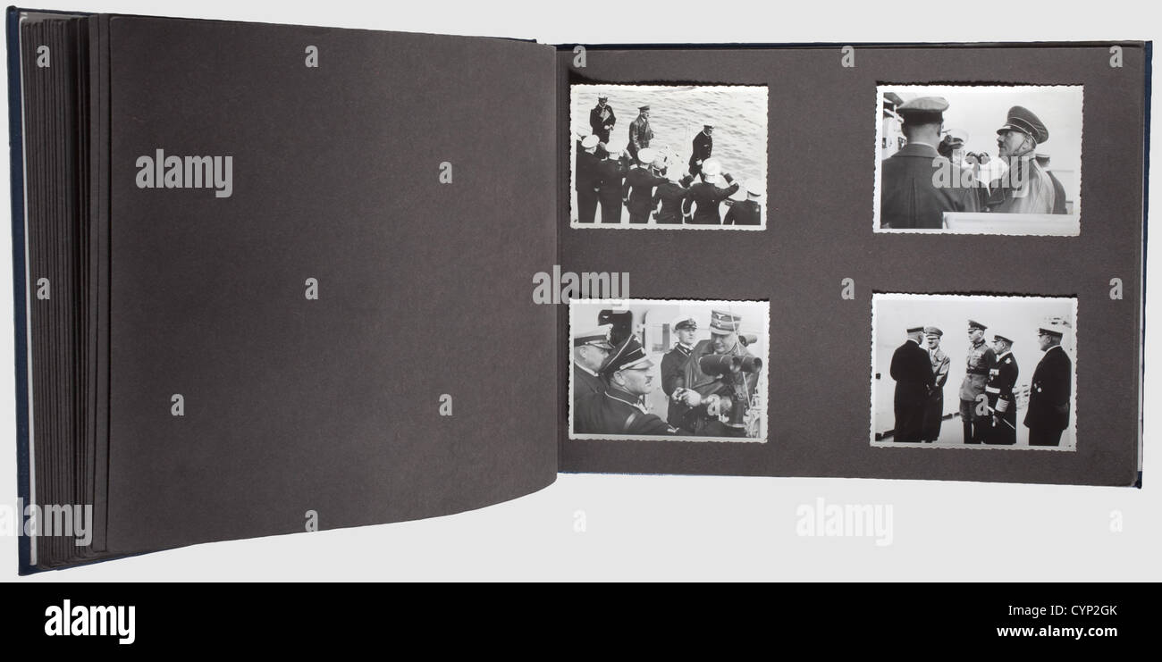 A photo album,a present to Navy Captain Patzig of the armoured cruiser ...