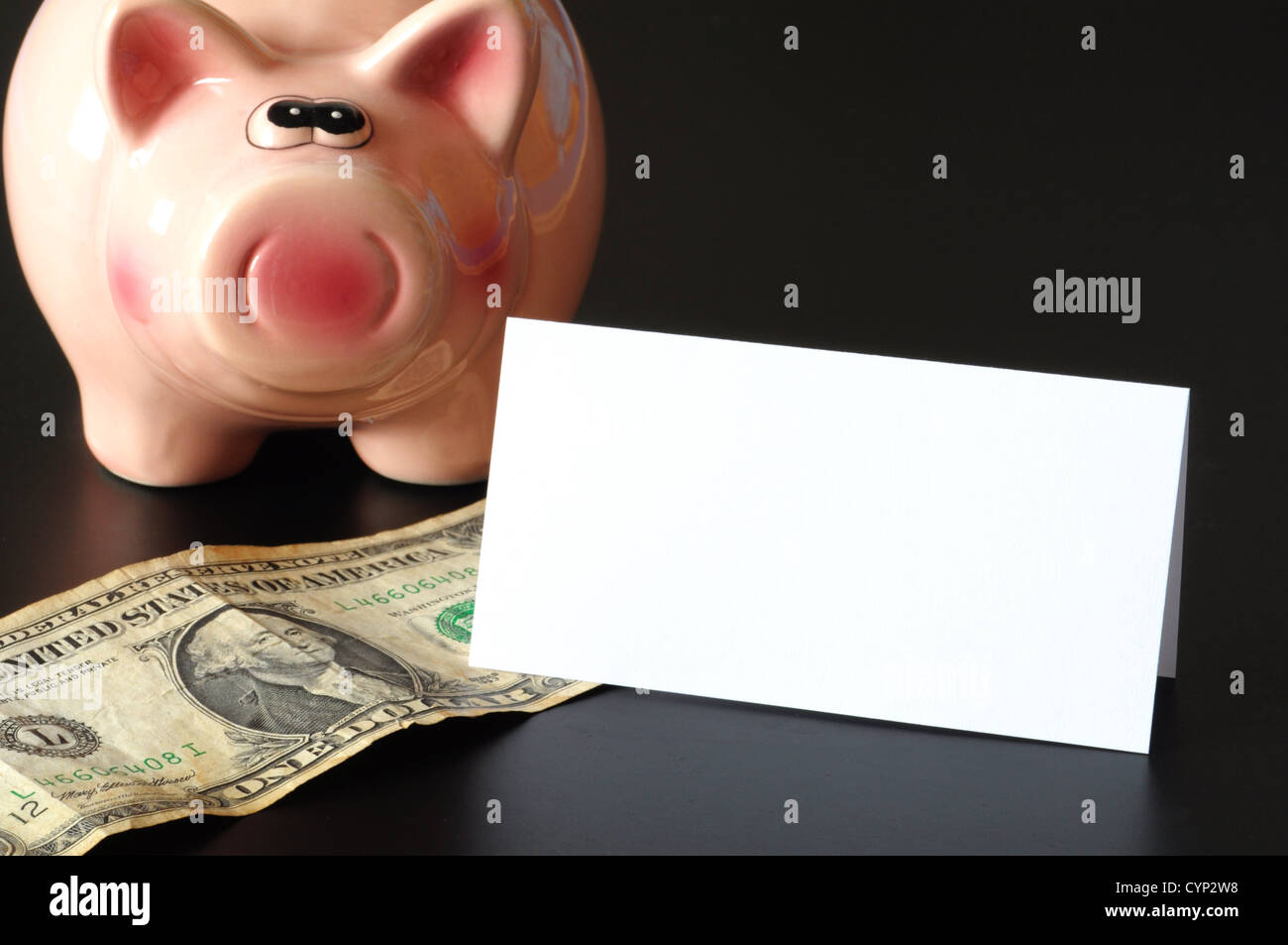 Piggy bank blank sheet hi-res stock photography and images - Alamy