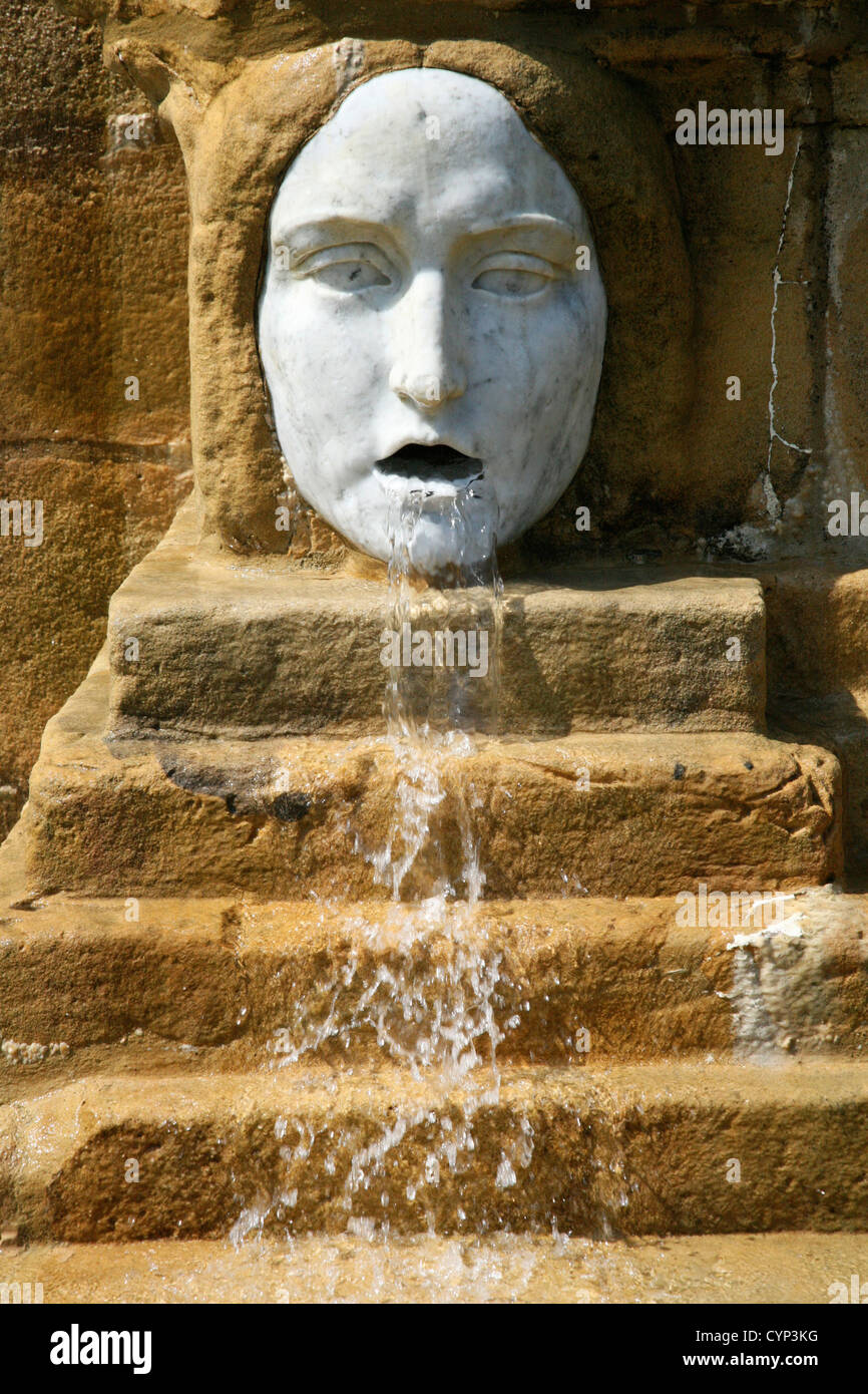mask with water come out its mouth Stock Photo - Alamy
