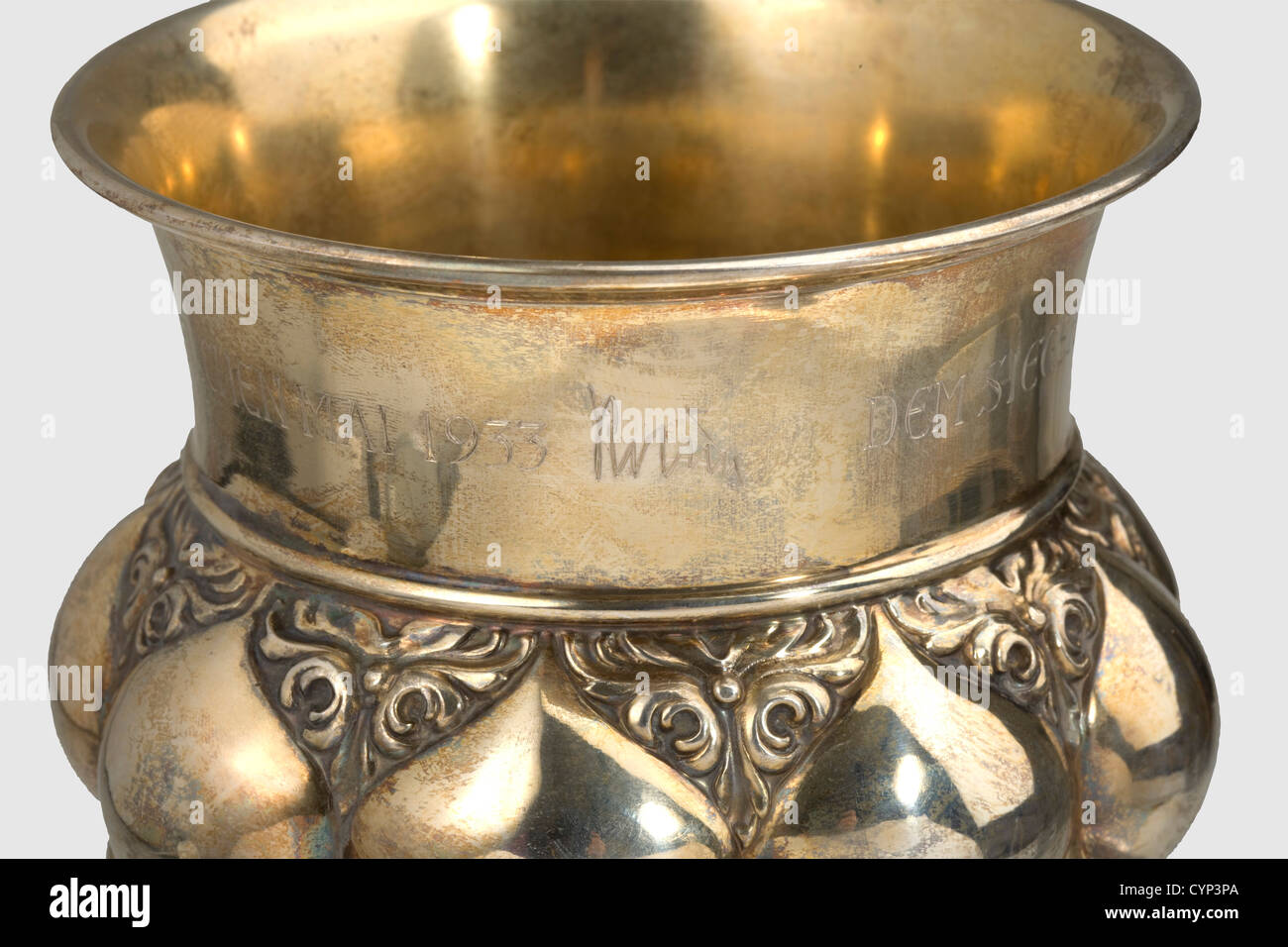 Engraved silver trophy cup hi-res stock photography and images - Alamy