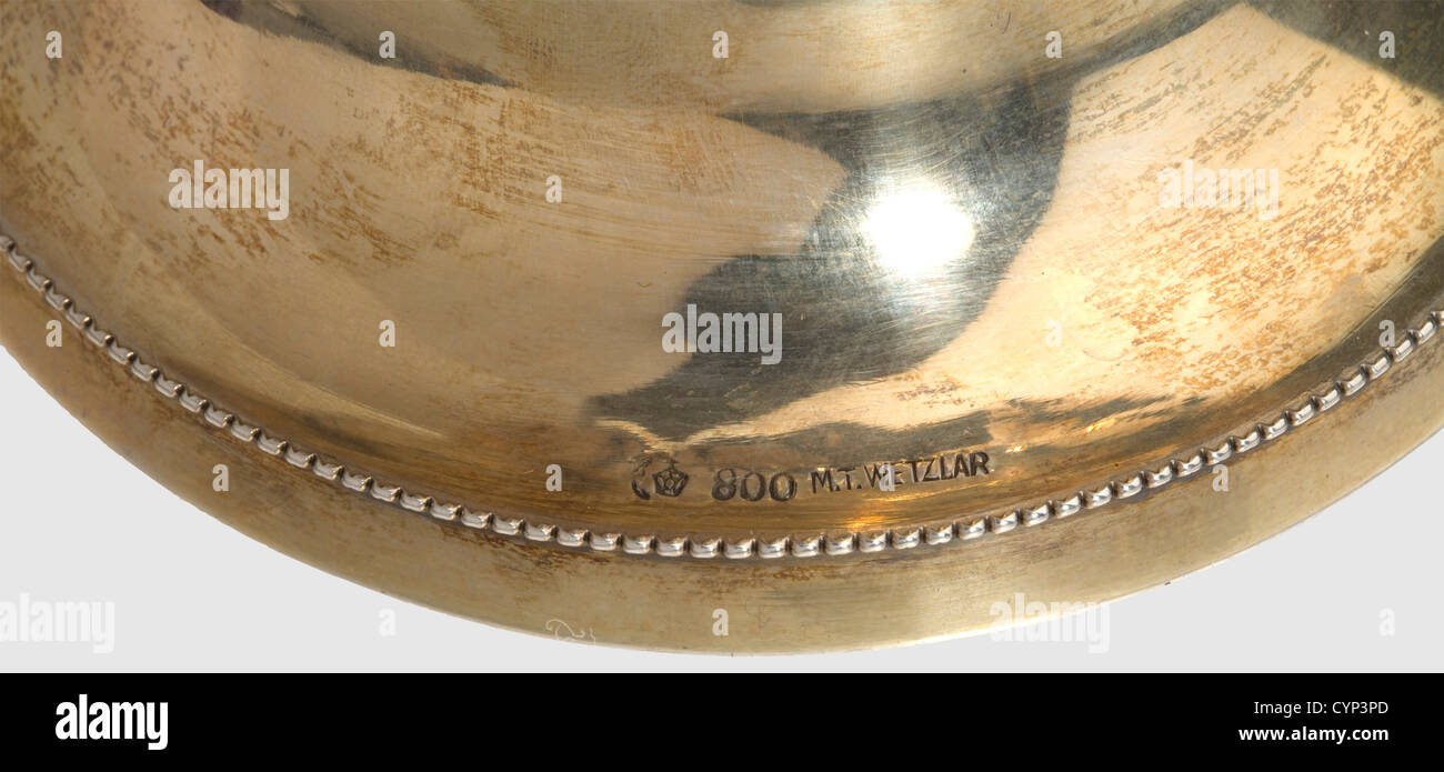 A silver loving cup with Röhm engraving,a prize for the SA High Command ...