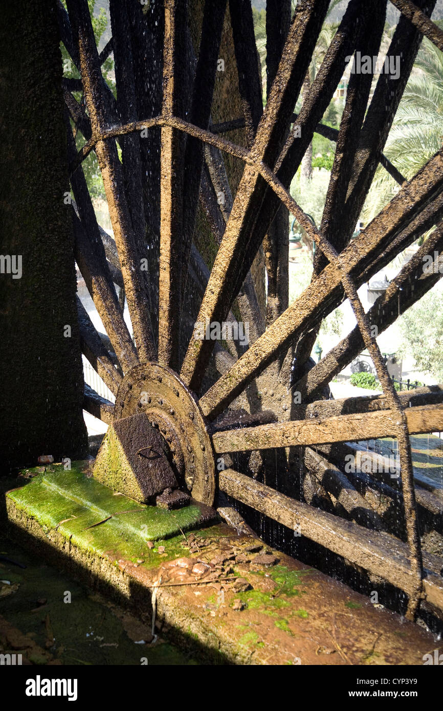water noria at abaran village in murcia spain europe Stock Photo - Alamy