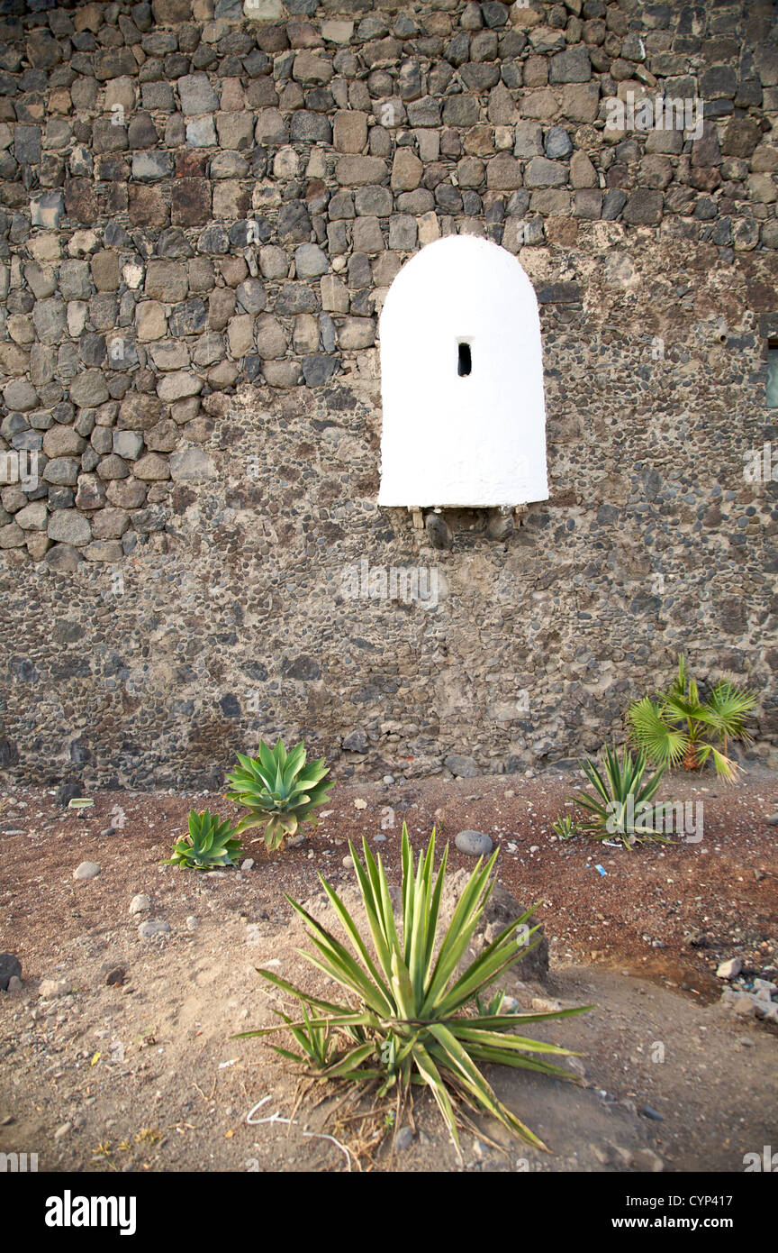 sentry box at castle of puerto de la cruz tenerife spain Stock Photo ...
