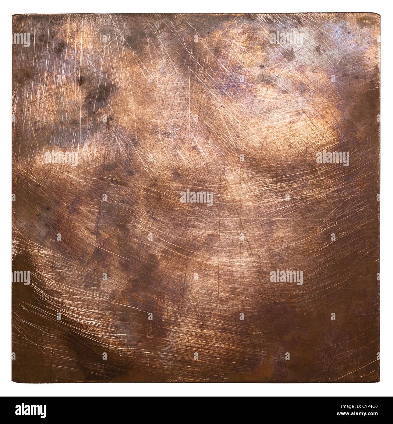 Copper plate texture, old metal background Stock Photo - Alamy