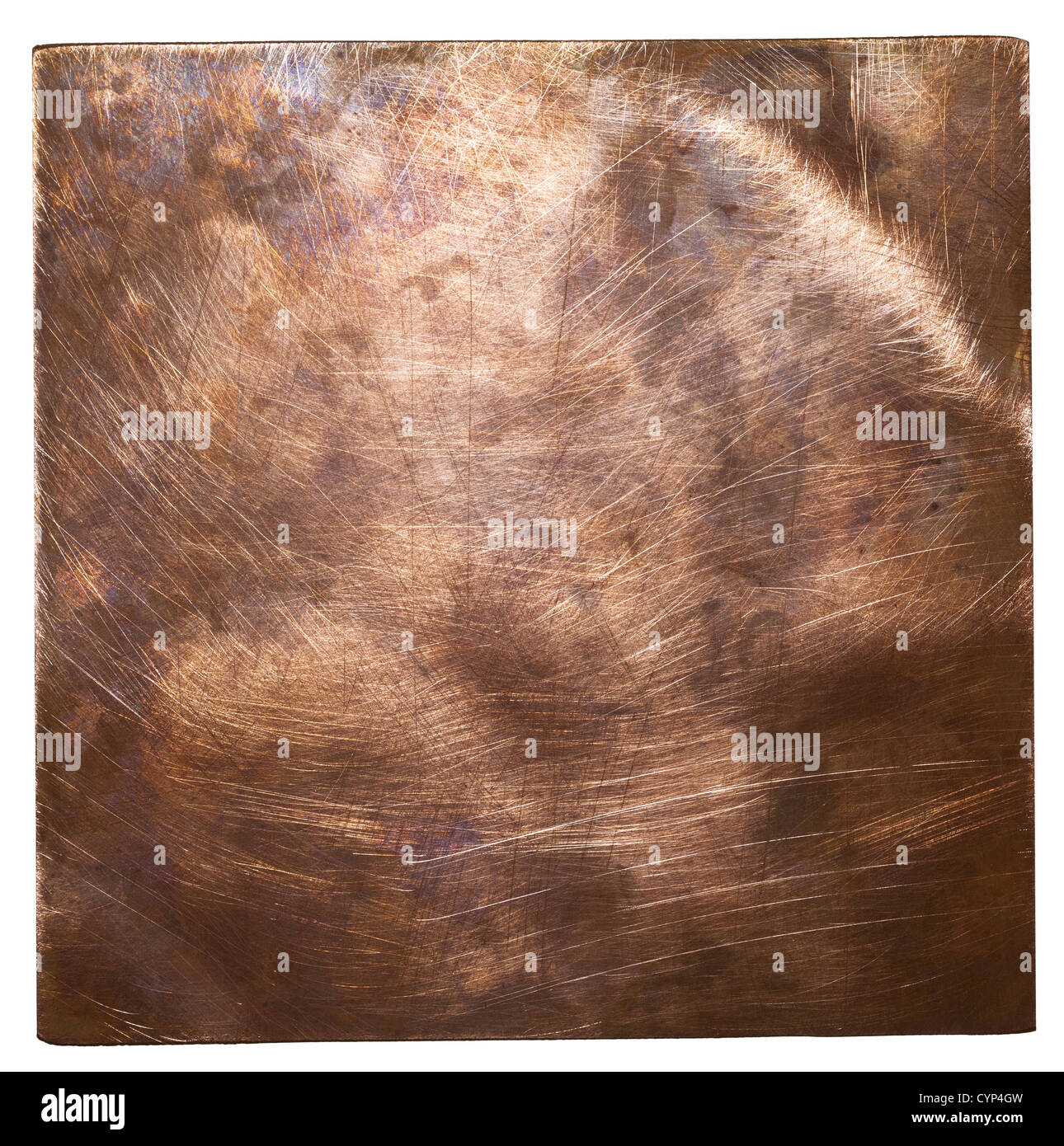 Copper plate texture, old metal background Stock Photo - Alamy