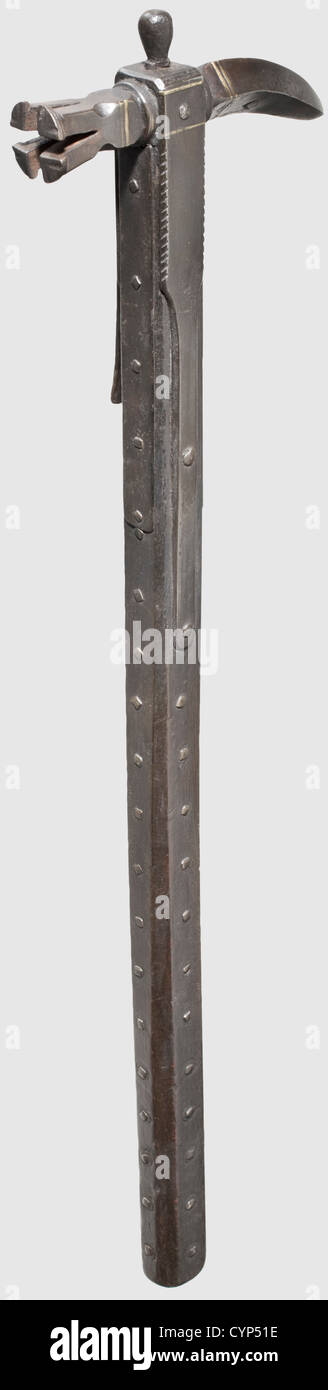 An Italian horseman's hammer,2nd half of the 15th century. Lightly ...