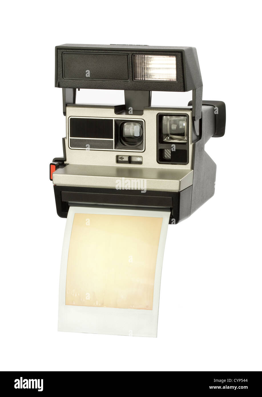 Instant camera, with empty print Stock Photo - Alamy