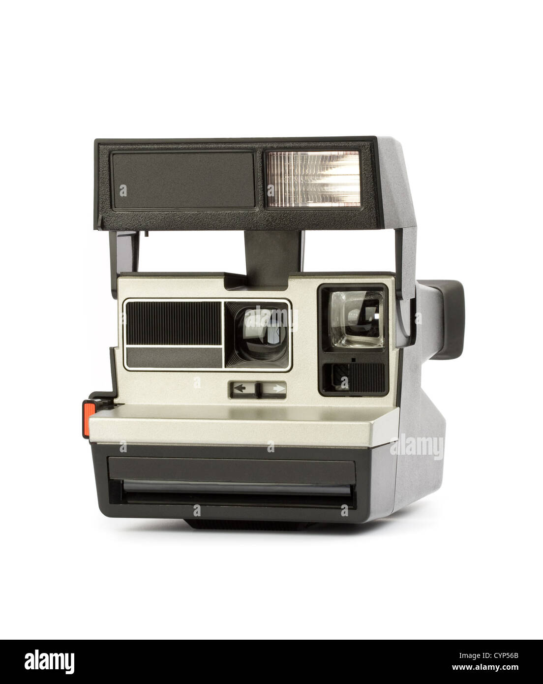 instant film camera on white background Stock Photo - Alamy