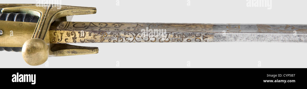 A hussar officer's heavy sabre,South German/Austrian,2nd half of the ...