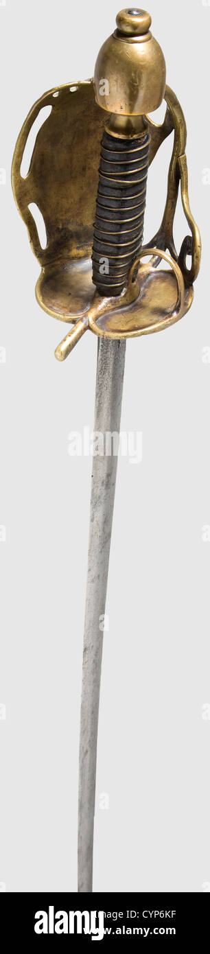 A model 1732 Prussian cuirassier's sword for enlisted men,Straight ...