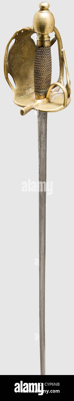 A model 1732 Prussian cuirassier's sword for enlisted men,Slender ...
