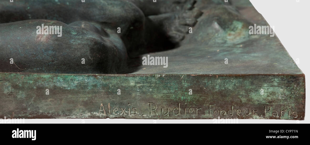 Arno Breker (1900 - 1991) - a relief in bronze "Opfer" (victim), 1940 ...