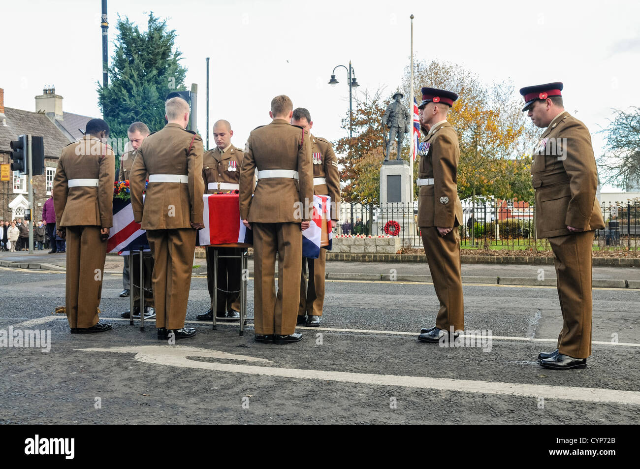 8th November 2012, Comber, Northern Ireland. Over 1000 mourners ...