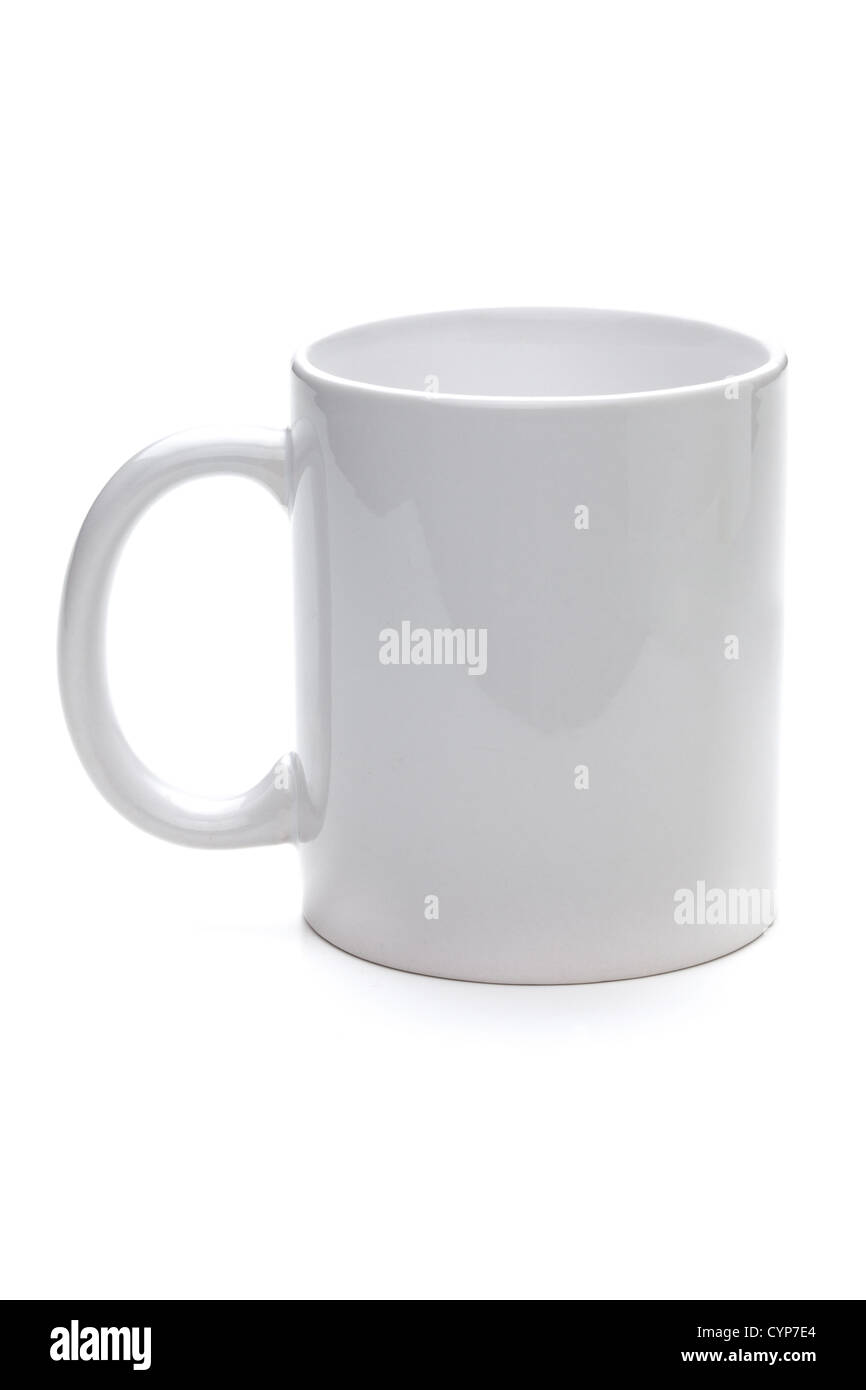 Empty coffee cup. Isolated on white background Stock Photo - Alamy